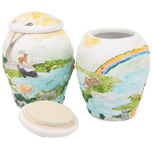 Rainbow Bridge Ceramic Resin Urn – Eternal Urns Australia